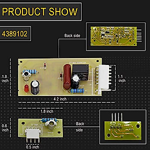 4389102 Refrigerator Control Board Kit by Seentech, Compatible with Whirlpool Kenmore Refrigerators – Replaces: 2255114 W10193666 W10193840 W10290817 W10757851 AP5956767