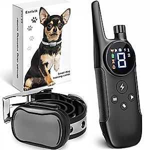 Extra Small Size Dog Training Collar with Remote for Small Dogs 5-15lbs and Puppies with Shock - Waterproof & 1000 Ft Range