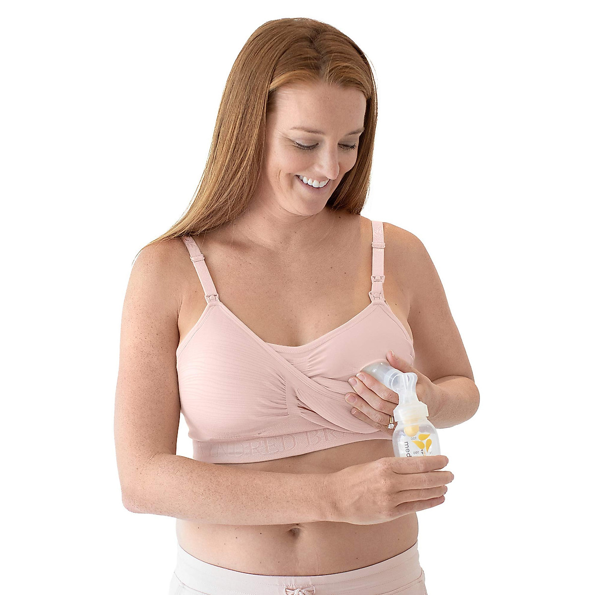 Kindred Bravely 2-Pack Hands Free Pumping Bra Bundle (Beige and Pink, XX-Large)