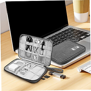 ABOOFAN 2 Pcs Digital Accessories Organizer Data Cable Storage Bag Electronic Accessories Organizer Digital Accessories Bag Data Line Storage Bag Pack polyester travel earphone