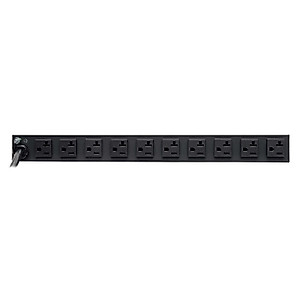Tripp Lite 12-Outlet Rackmount PDU Isobar Surge Protector Power Strip, 20A, 3840 Joules, 15ft Cord with 5-20P Plug, 1U Rack-Mount, Lifetime Manufacturer's Warranty & $25,000 Insurance (IBAR12-20ULTRA)