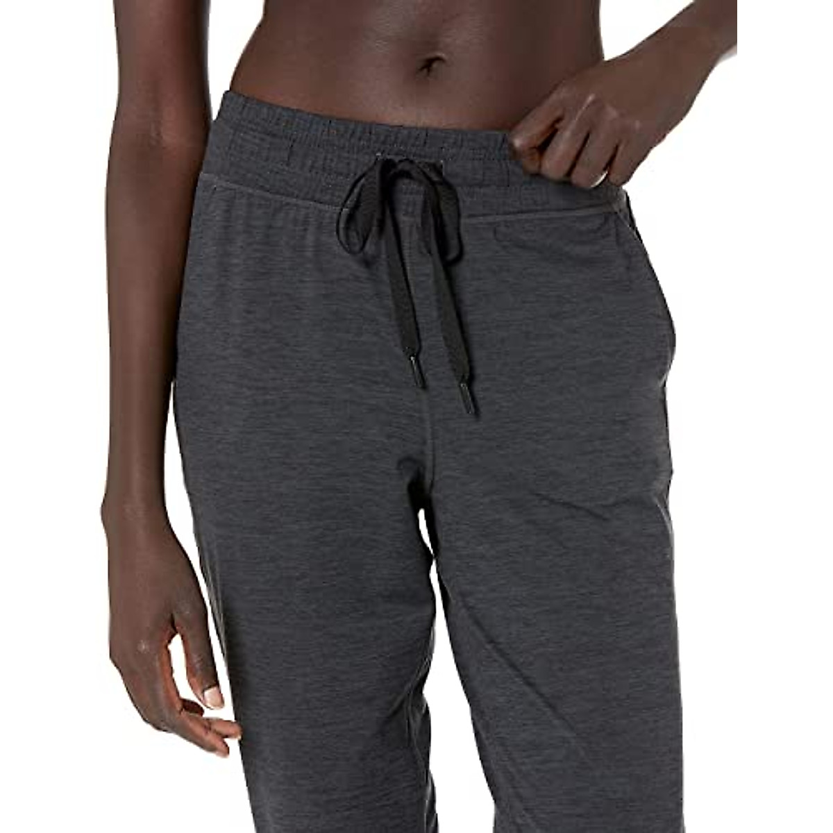 Amazon Essentials Women's Brushed Tech Stretch Jogger Pant (Available in Plus Size), Black Space Dye, 4X