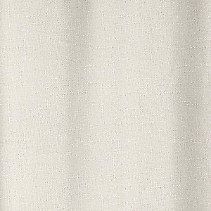 Amazon Basics 100% Blackout Textured Linen Window Panel with Grommets and Thermal Insulated, Noise Reducing Blackout Liner - 52" x 63", Ivory