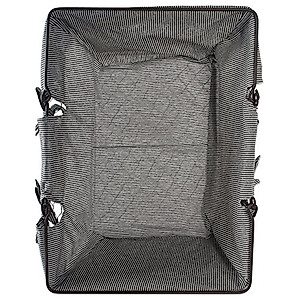 DII Farmhouse Chicken Wire Egg Basket, Storage Baskets with Liner, Stripes, 16x12x7.88"