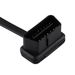 Yosoo Health Gear OBD2 Cable Adapter, OBD2 Extension Cable Car Auto OBD2 Flat Diagnostic Cable 16 Pin Male to Female Flat Two Pin Connector Diagnostic Adapter(60CM)