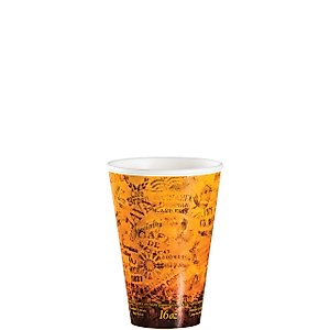 DART 16U16ESC Fusion 16 oz Escape Design Printed Foam Cup