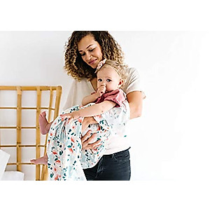 Copper Pearl Large Premium Knit Baby Swaddle Receiving Blanket Leilani