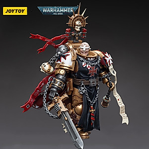 JOYTOY Warhammer 40,000 Action Figure Black Templars High Marshal Helbrecht 5-Inch Collection Model Christmas Birthday Gifts