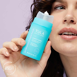 TULA Skin Care Protect + Plump Firming & Hydrating Face Moisturizer - Skincare-First, Daily Ageless Moisturizer, Minimizes the Look of Wrinkles & Fine Lines, 1.6 oz.