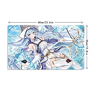 New Anime Dark Magician Girl Playmat Trading Card Game DMG Play Mat + Free Bag (ZD039-606-A)