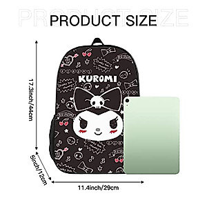 Kawaii Backpack For Girls Women Cute Cartoon Casual Bag 17 Inch Lightweight Multipurpose Travel Laptop Backpack