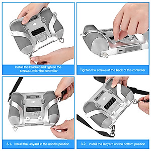 Skyreat Mini 3 Pro Lanyard - Compatible with DJI Mavic 3 / Air 2s / Mini 2 / Mavic air 2 Remote Controller Accessories, CNC Aluminum Material, More Balanced & Less Effort Lanyard for DJI RC Controller