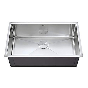 Modena Undermount Kitchen Sink Set, 16-Gauge Stainless Steel (32-Inch Single Bowl)