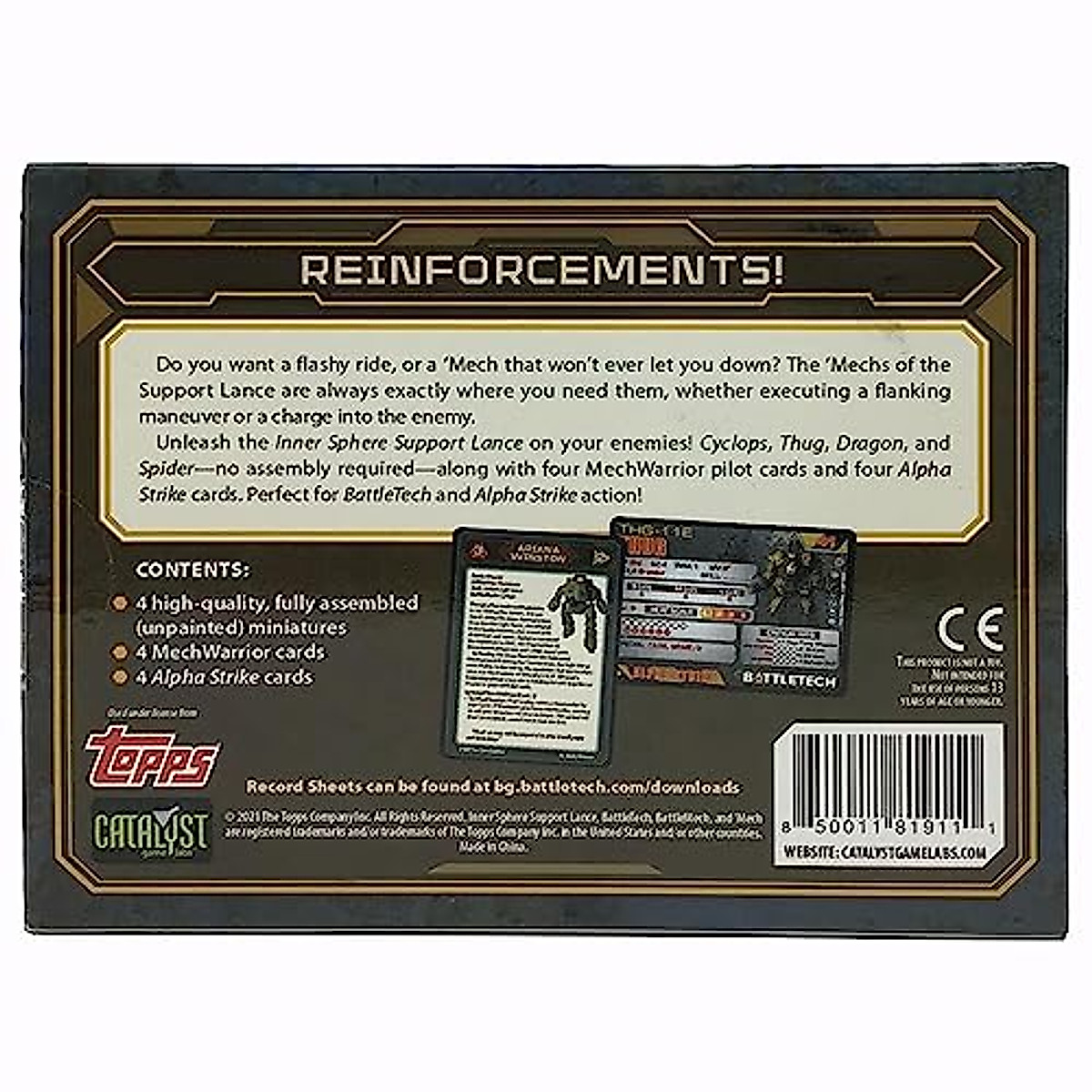 BattleTech Mini Force Pack: Inner Sphere Support Lance