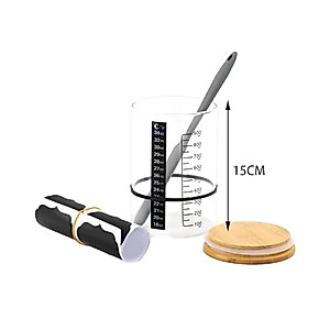 figatia Sourdough Starter Kits Baking Supply Container, Bread Baking, Wide Mouth Sourdough Maker Jar for Kitchen Household