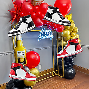 Boy Shoes Balloon/Basketball Shoes Sneaker Balloons/Tennis Shoe Sports Logo Balloon Sports Decoration/Boy Birthday Foil Balloon/Check Mark Shoes/Father Birthday Boy Birthday Decorations