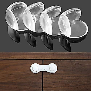 Baby Corner Protector (20 Pack+2 Locks) Child Table Corner Guards-Adhersive Clear Edge Bumpers-Keep Kids Safe from Sharp Corner