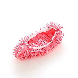 1pc Chenille Mopping Dust Slipper Washable Reusable Shoe Cover Foot Dust Hair Cleaner for Cleaning Floor Sweeping Slippers