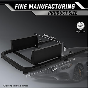 Supllueer Racing Seat Bracket Used with Racing Wheel Stand to Form Sim Cockpit Fit for Anman Marada Dardoo Minneer Adjustable Universal Sim Race Mount Support DIY, Excluding Seat