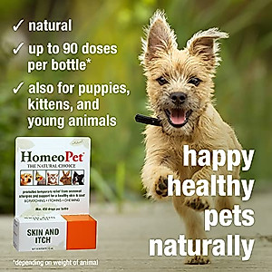 HomeoPet Skin and Itch, Skin and Coat Support for Pets, 15 Milliliters