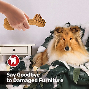 FOFOS Chew Toys for Aggressive Chewers Durable Dog Teething Stick Toys Dental Care for Large | Medium Dogs (3 Pack Version)