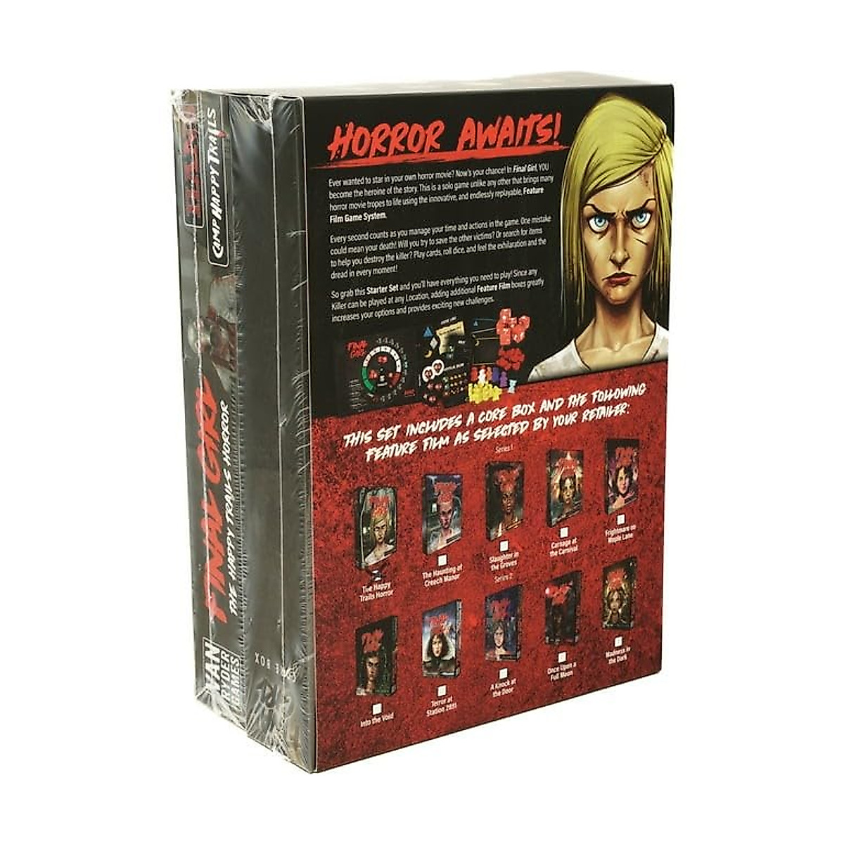 Final Girl: Happy Trails Horror – Board Game by Van Ryder Games – Core Box Required to Play - 1 Player – Board Games for Solo Play – 20-60 Minutes of Gameplay – Teens and Adults Ages 14+