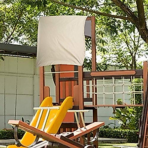 Outdoor Swing 3 Colors Choices Canopy Kids Playground Roof Heavy Duty Swing Set Canopy Waterproof Cover Replacement Tarp Sunshade(2#)