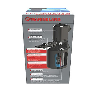 MarineLand Magnum 200 Polishing Internal Canister Filter for 60 Gallons, Crystal Clean Water