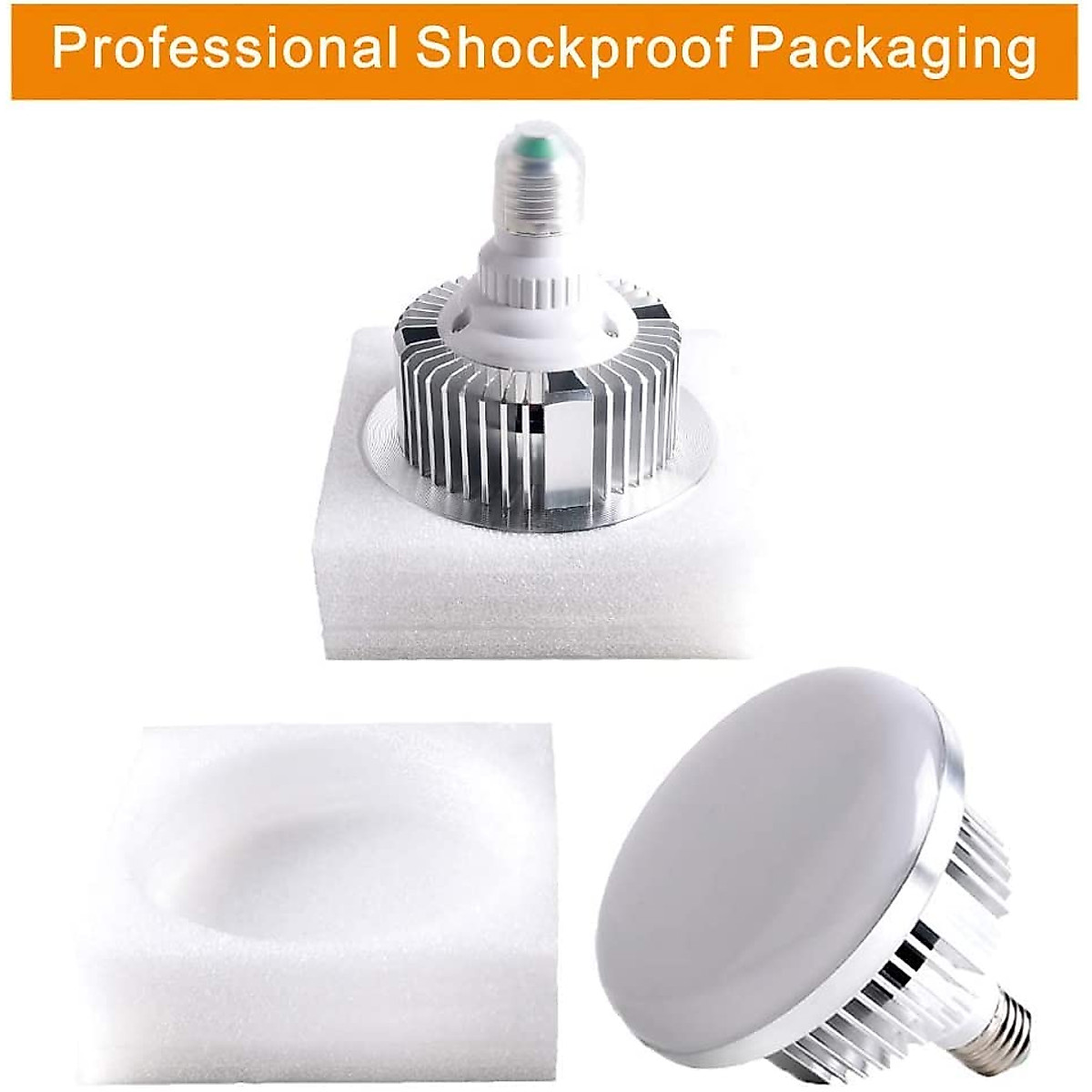 2Pack 85W Photography Light Bulb 2700-6400K Dimmable Tricolor LED Bulbs Spiral Softbox Bulb in E27 Socket for Photography Photo Video Studio Lighting Softbox