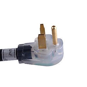 MaxWorks 80703 Heavy Duty 40 Foot 8 AWG/3C 6-50 Nema R Plug Lighted Welding Cord with ETL Approved