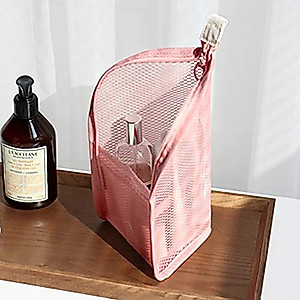 Grey990 1 x Travel Toothbrush Storage Bag Portable Case Zipper Closure Container Pink