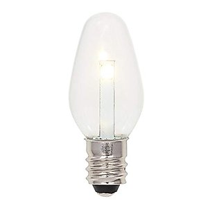 Westinghouse 5511000 0.5 (4-Watt Equivalent) C7 Clear, Candelabra Base, 2 Pack LED Light Bulbs, 2 Count (Pack of 2)