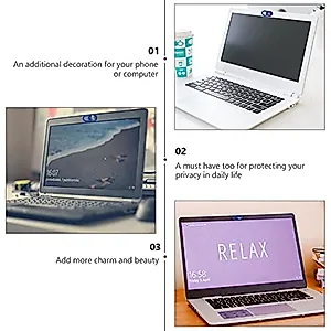 SOLUSTRE 6Pcs Lens Cover Eye Webcam Cover Slider Webcam Cover Blocker Camera Cover for Laptop Tablet Computer Camera Cover Webcam Privacy Lap Desk Webcam Slide Cover Cell abs