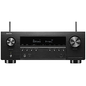 Denon AVR-S970H 8K Ultra HD 7.2 Channel (90Watt X 7) AV Receiver 2022 Model - Built for Gaming, Music Streaming, 3D Audio & Video, Alexa + HEOS, Black (Renewed)