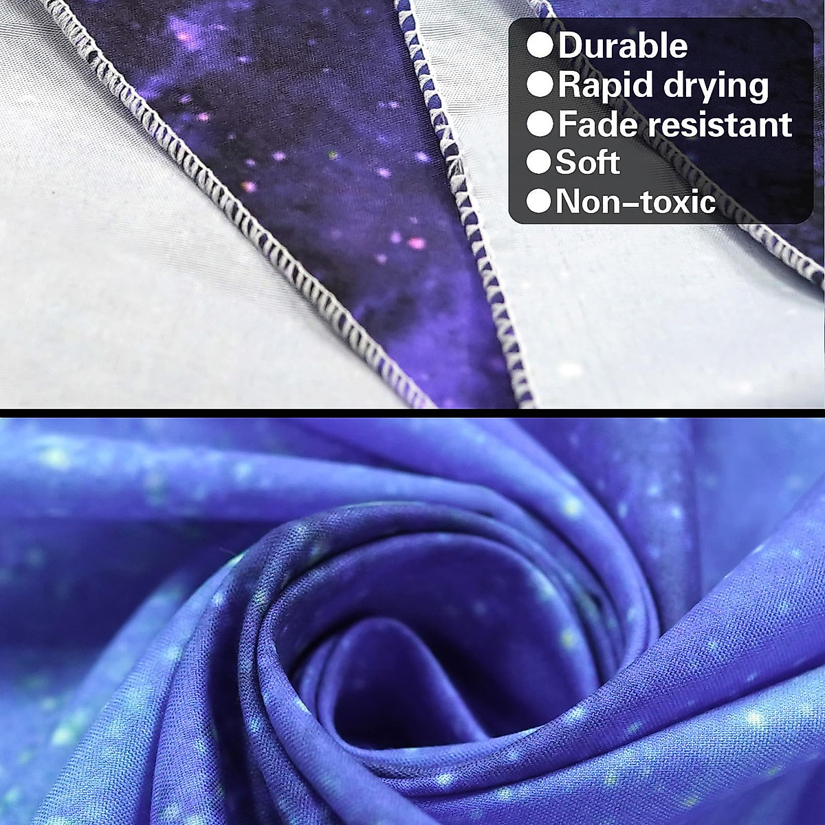 Faxdong Galaxy Universe Space Tapestry, Blacklight Starry Night Sky Mysterious Nebula Stars Ceiling tapestries for Bedroom Backdrop Wall Decor 68×90 inch