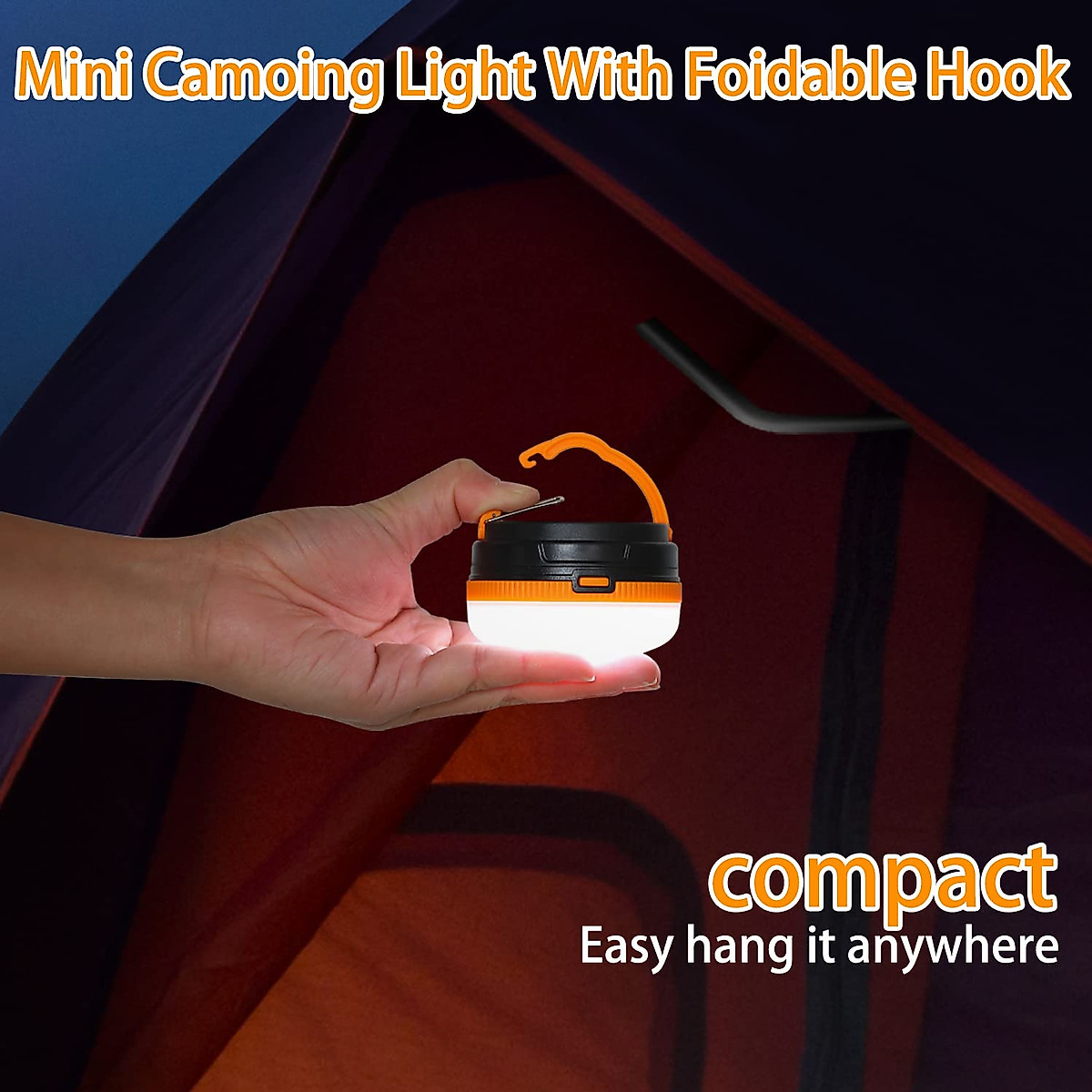 KunHe 3 Pack Camping Lantern for Kids Portable Tent Lights Battery Powered Camping Light for Kids