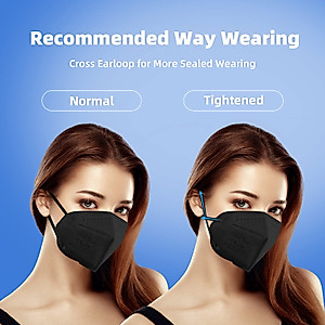 KANGDUN FFP2 Mask 20 Packs, FFP2 Masks 5-Ply Cup Dust Safety Masks, FFP2 Face Masks Disposable Particulate Respirator for Men & Women, EN 149:2001+A1:2009 FFP2 NR Multicolor
