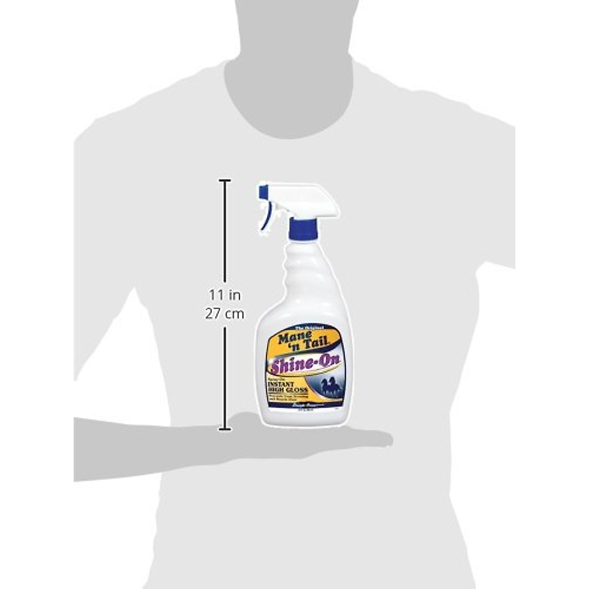 Mane 'n Tail Shine-On INSTANT HIGH GLOSS HAIR POLISH Spray 32 Ounce