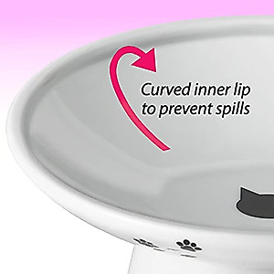 Necoichi Extra Wide Raised Cat Food Bowl (Cat, Extra Wide)