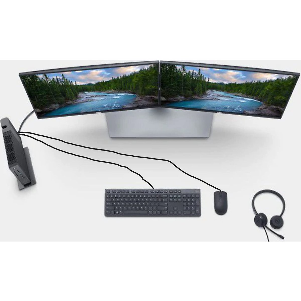 Dell Wyse 5070 Thin Client, Intel Celeron J4105 4-Core, 4GB RAM, 16GB Flash EMMC, USB C, DisplayPort 4K UHD 2-Monitor Support, Thin OS (Renewed)