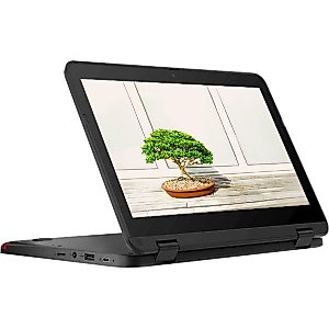 Lenovo 2023 Convertible 2-in-1 Lightweight Chromebook, 11” HD IPS Touchscreen, Intel Processor Up to 2.60GHz, 4GB Ram, 32GB SSD, Super-Fast WiFi, Chrome OS, Dale Black (Renewed)