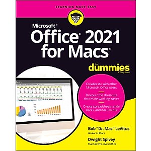 Office 2021 for Macs For Dummies (For Dummies (Computer/Tech))