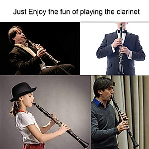 ACCOCO 10pcs Clarinet Traditional Reeds, Bb Strength 2.5, With Storage Box