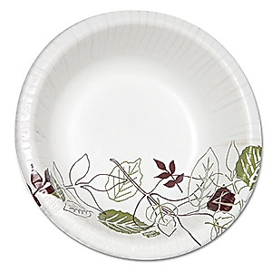 Dixie Pathways Heavyweight Paper Bowls, 20 Oz, White/Green/Burgundy, 125/pack