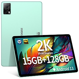 DOOGEE T20S Tablet, 2K Vivid 10.4" Android 13 Tablets, 15GB+128GB Octa-Core Gaming Tablet, 7500mAh, 13+5MP Camera, Hi-Res Stereo Speakers, TÜV Low Bluelight Tablet, Split Screen - Bluetooth & WiFi
