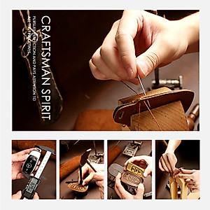 SANRILY Handmade Leather 7 Button Key Fob Cover for Hyundai ioniq 6 2023 Smart Key Keyless Full Protection Key Fob Case with Keychain Black