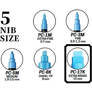 UNI POSCA PC-17K"FULL RANGE ALL 8 COLOURS"