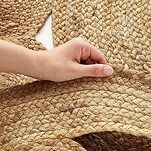 Round Braided Jute Rug (4 x 4 Ft)