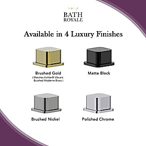 Bath Royale 8" Widespread Sink Hole Cover/Escutcheon Round - All Metal for Single Control Faucet, 8" Polished Chrome