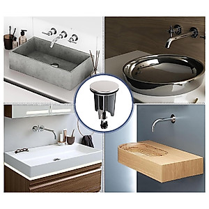 ZSYTF Sink Plug Pack Of 2 Drain Plugs Sink Universal Bathtub Plug Height Adjustable Drain Plug With Seal Durable For Kitchen Brass Sink Plug